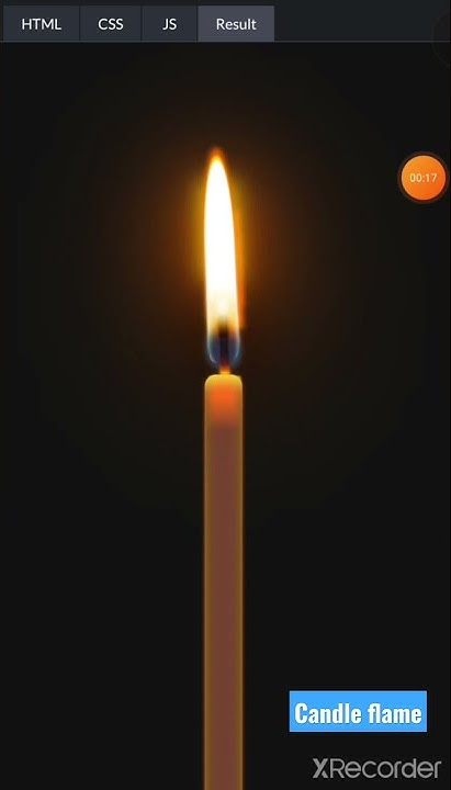 Candle flame animation using Html and css #shorts #youtubeshortsfeature #london #way2tech ...