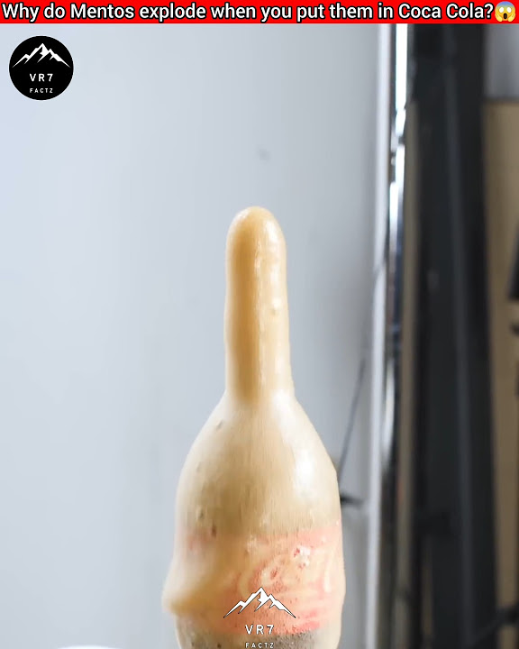 Why do Mentos explode when you put them in Coca Cola?😱 #facts #shorts # ...