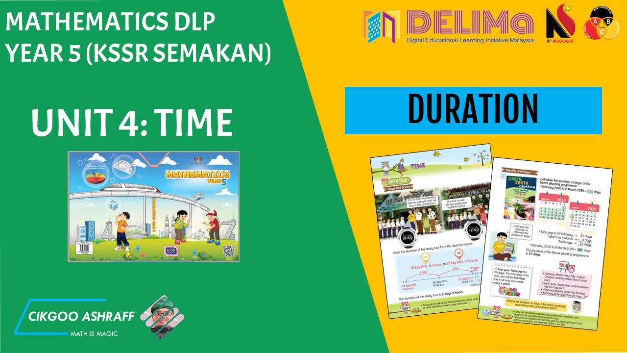 MATHEMATICS DLP || YEAR 5 || UNIT 4 || TIME || DURATION - YouTube
