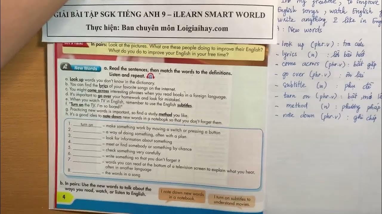 Lesson 1 - Unit 1. English in the world - Tiếng Anh 9 iLearn Smart World - YouTube