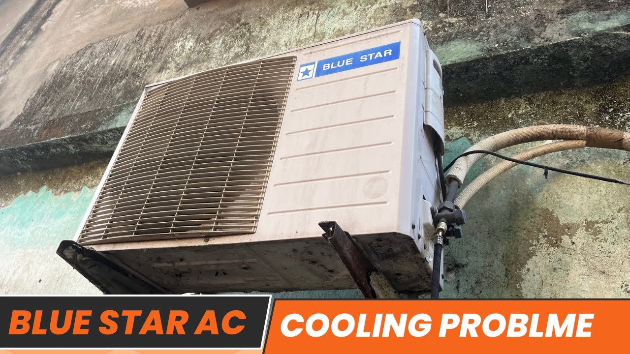 Blue star ac low cooling - YouTube