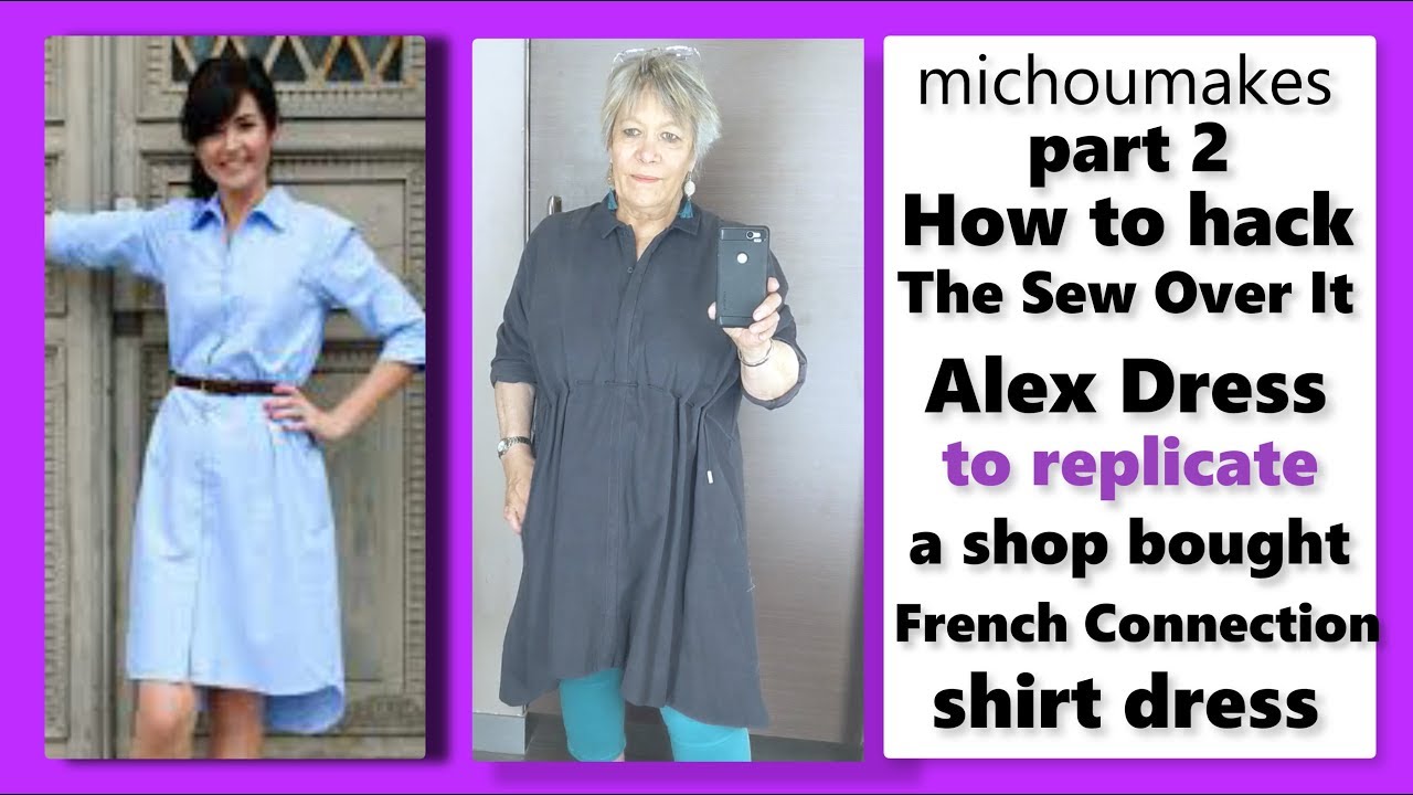 Finding a pattern to match my French Connection shirt dress - YouTube