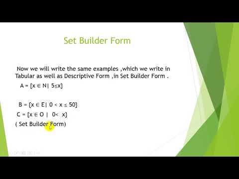 Lecture Set |Definition Tabular, Descriptive form Types of set in ...