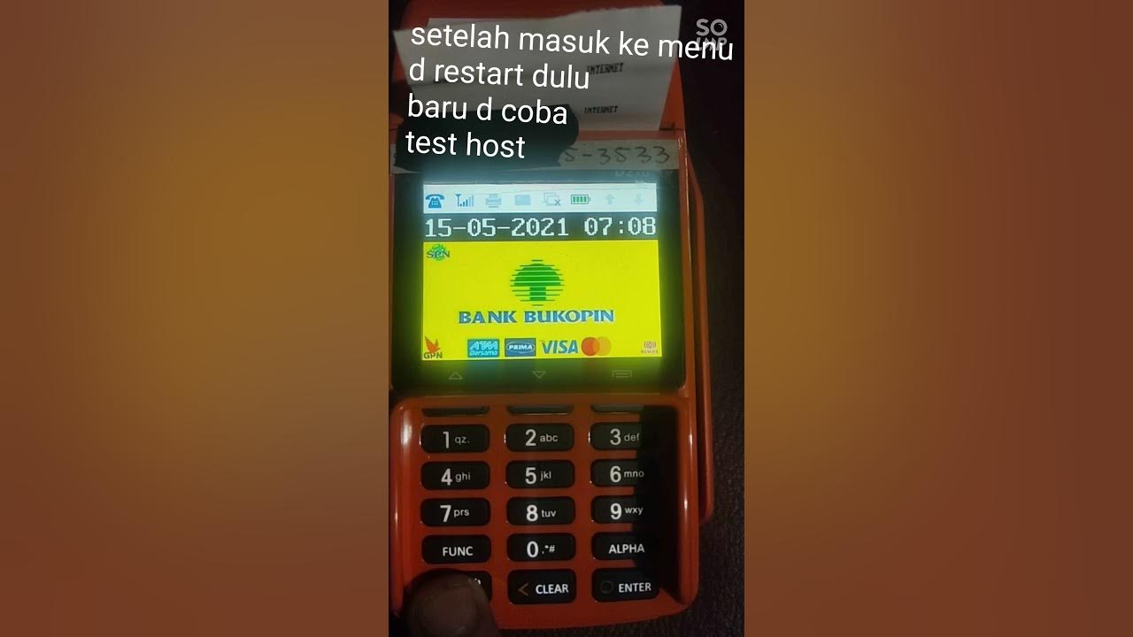 Cara setting koneksi dri LAN ke GPRS(sim card) EDC BUKOPIN PAX D210 - YouTube