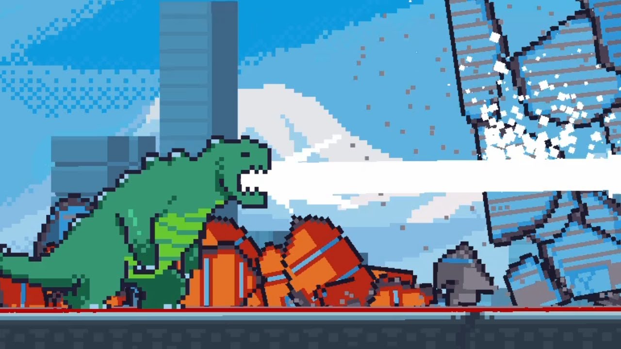 Laser Lizard 哥斯拉 New Godzilla Action mobile game by Spaghetti Lab 激光蜥蜴哥 ...