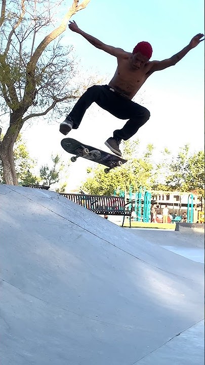 Frontside Flip on 420 - YouTube