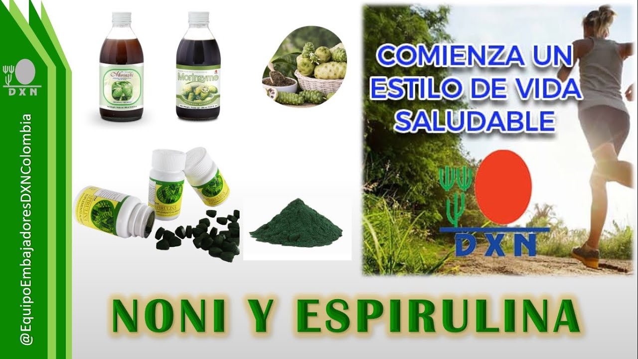 Noni (Morinzhi-Morinzyme) y Espirulina DXN - YouTube