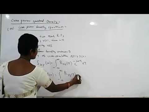 Lecture 131: Cross power spectral density function/PTSP/ECE/B.Tech/JNTU - YouTube