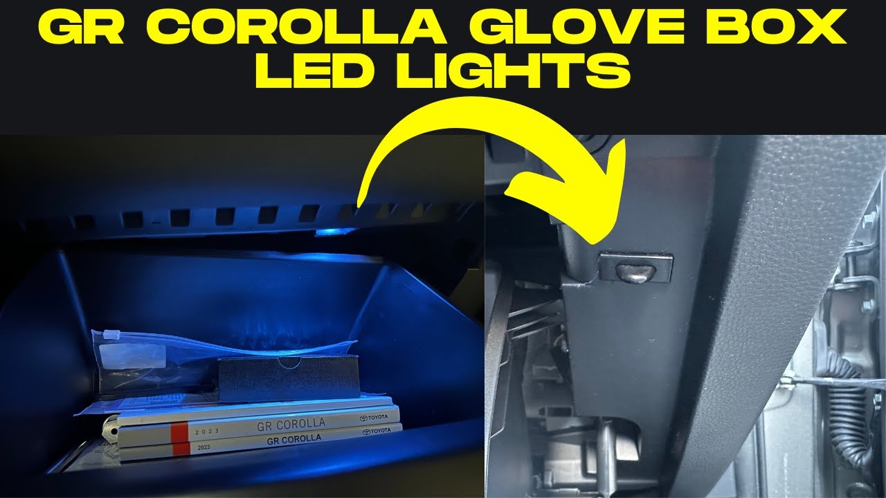 How to Install gloves box light in Your 2023-2024 GR Corolla - YouTube