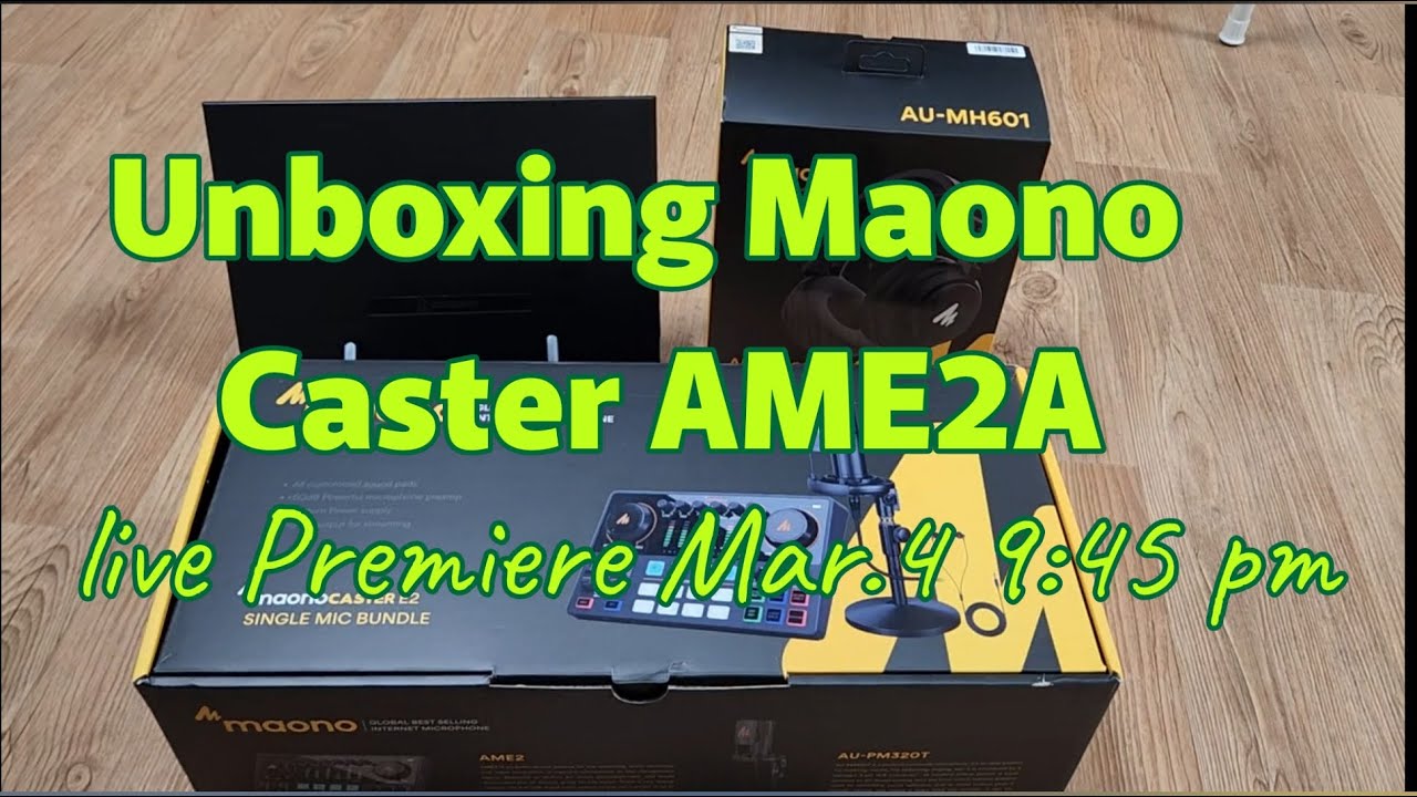 Unboxing Maono Caster AME2A and Dest setting for Live Streaming. - YouTube