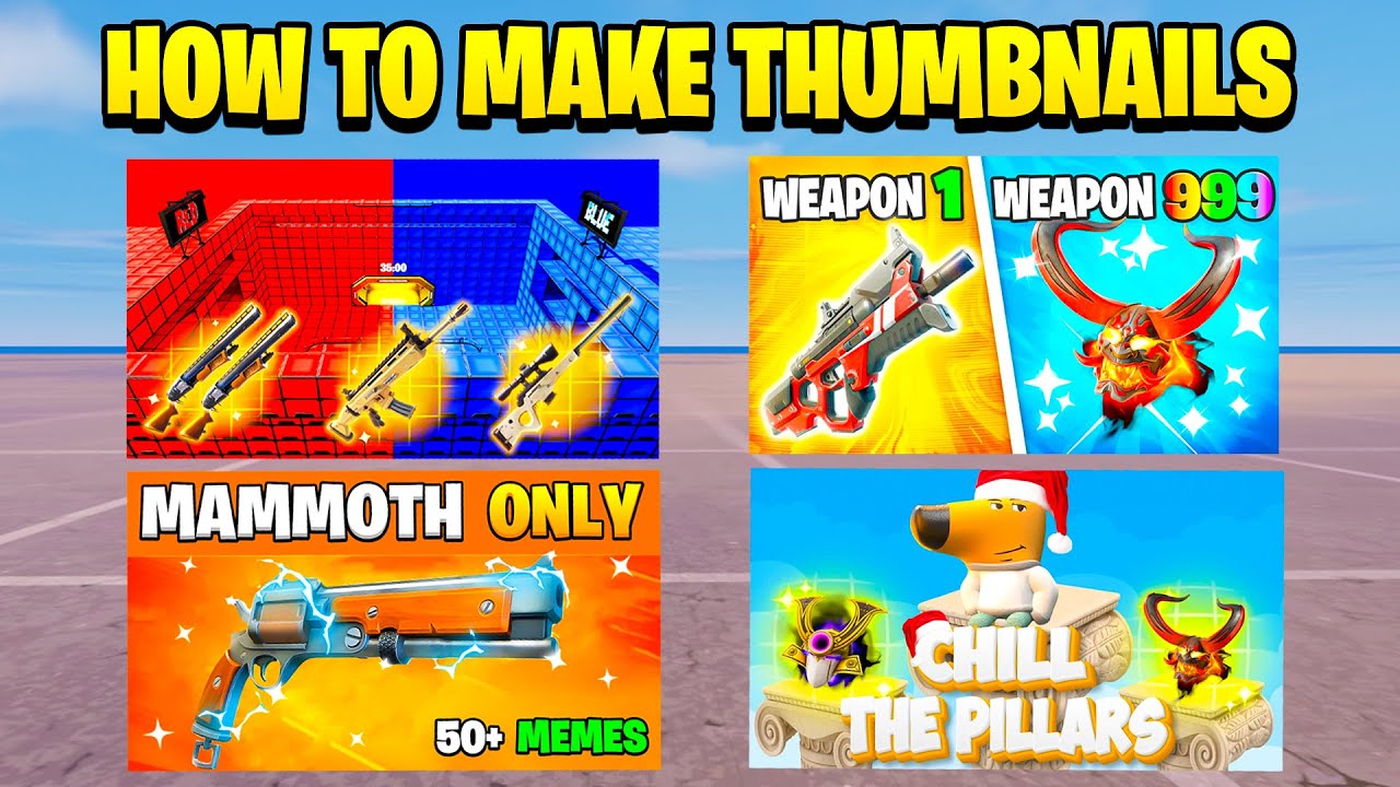 HOW TO MAKE FORTNITE MAP THUMBNAILS GUIDE - YouTube
