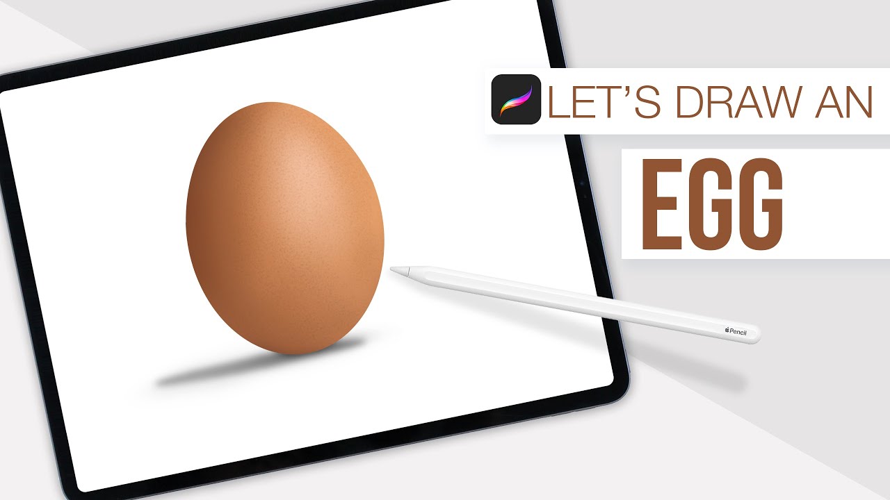 How to Draw and Egg in Procreate - YouTube