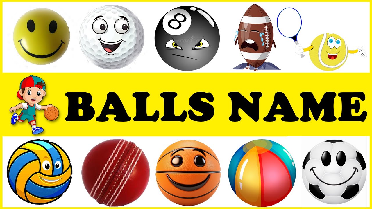 50 Different Balls Name | Types Of Balls | Balls name in English | list ...