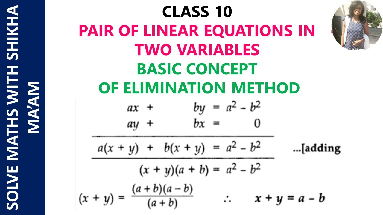 Elimination Method Maths Class 10th Chapter 3 Elimination Method elimination-method-maths-class-10th-chapter-3-elimination-method