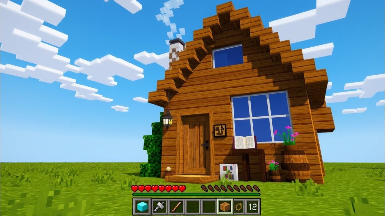 "How to Build a Small dogs house Rustic House in Minecraft" - YouTube