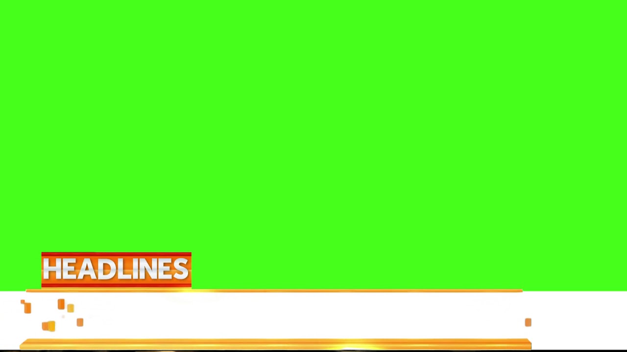Breaking News Headlines Ticker Green Screen Hd Promo For News Channel ...