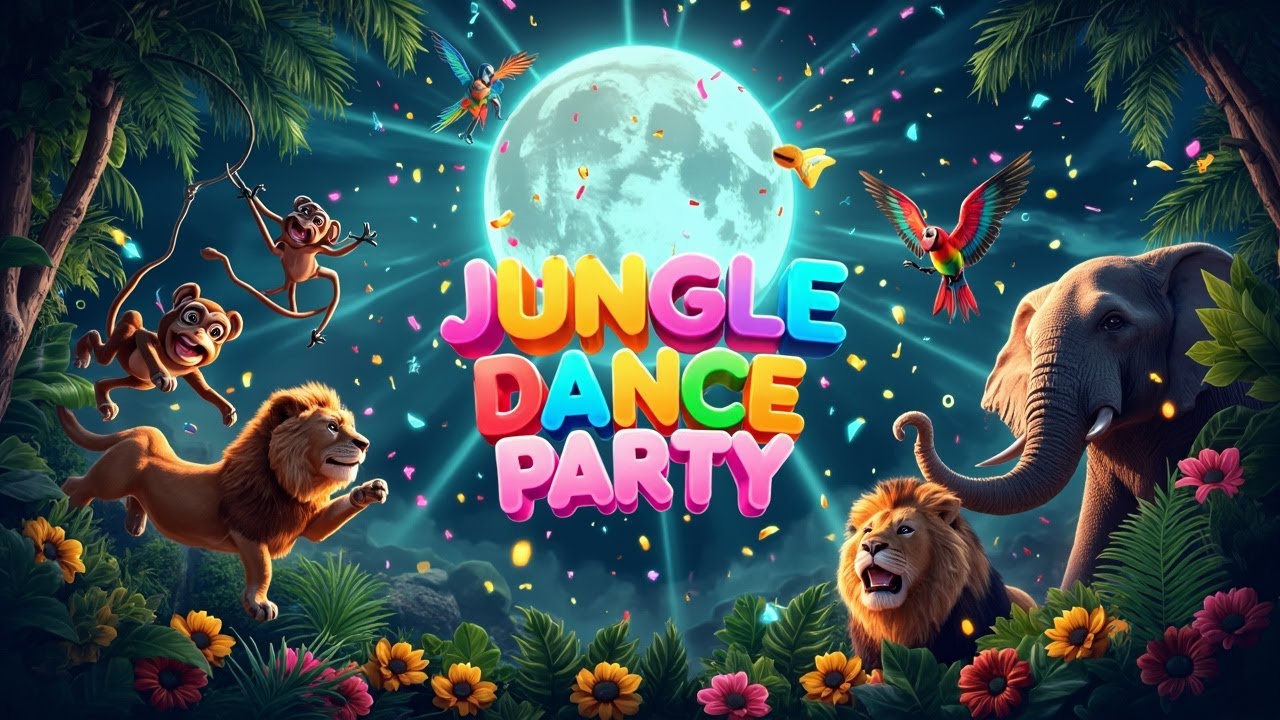 Lunibun Jungle Dance Party Jungle Song for Kids Dance & Sing with ...
