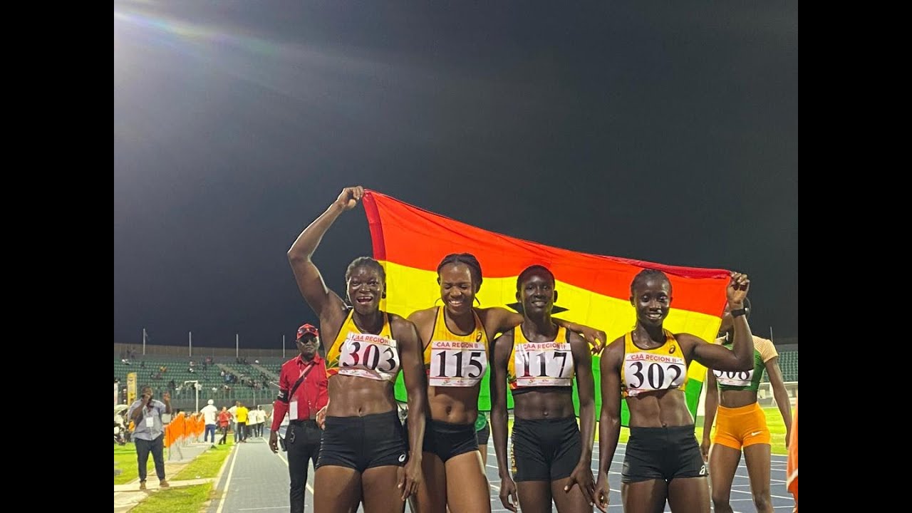 Ghana's women's 4x100m relay team wins GOLD at CAA Regional Zone II ...