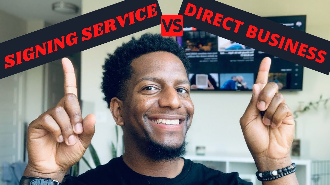 SIGNING SERVICES VS DIRECT | LOAN SIGNING AGENT - YouTube