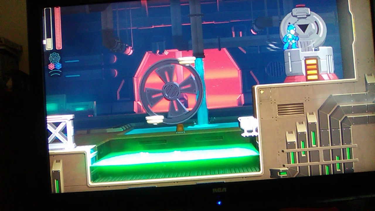 Travis plays mega man 11 acid man's stage. - YouTube