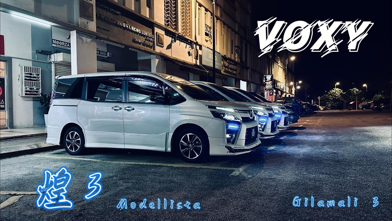 Toyota Voxy Kirameki 3 Modellista Bodykit - YouTube