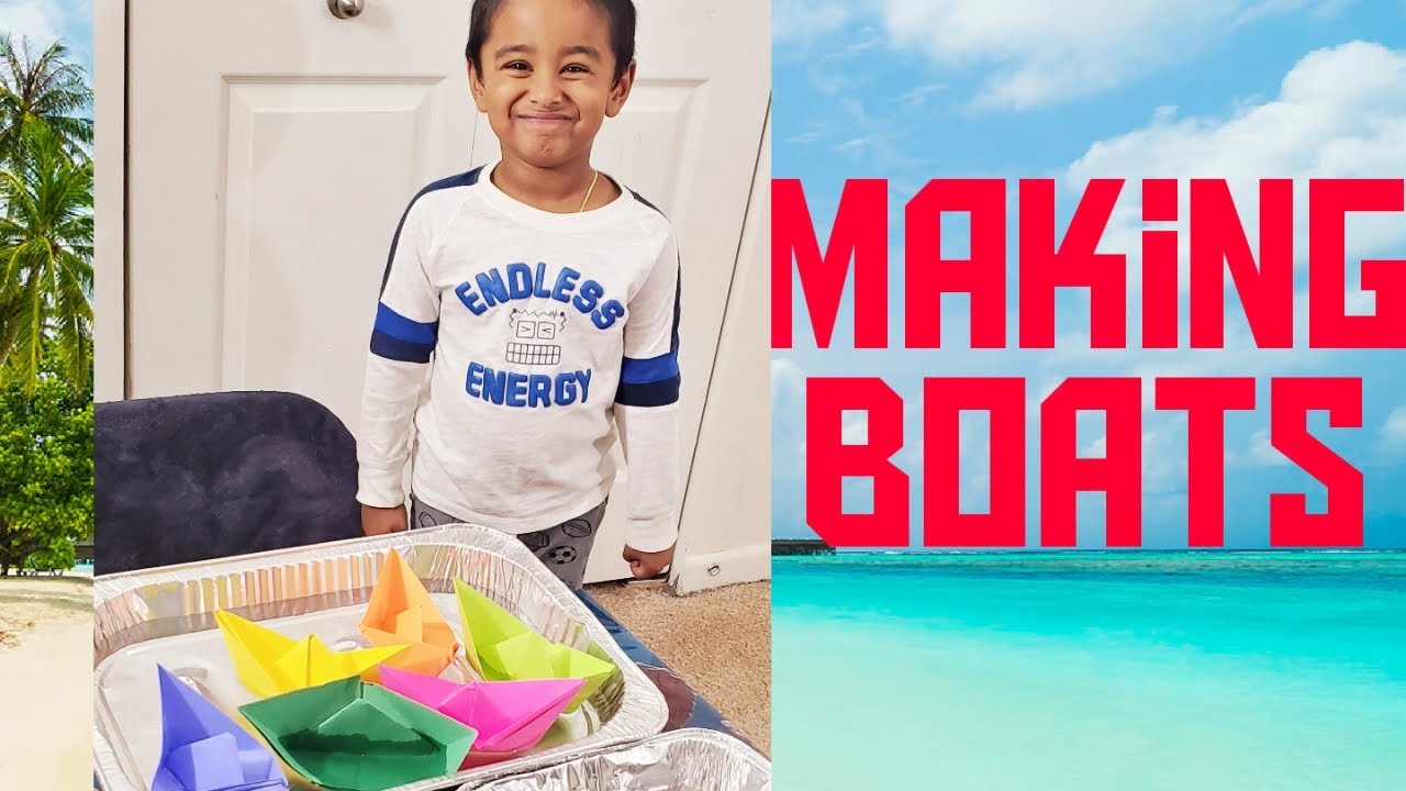 How to make Boats | Kids Fun Activities | Learning colors - YouTube