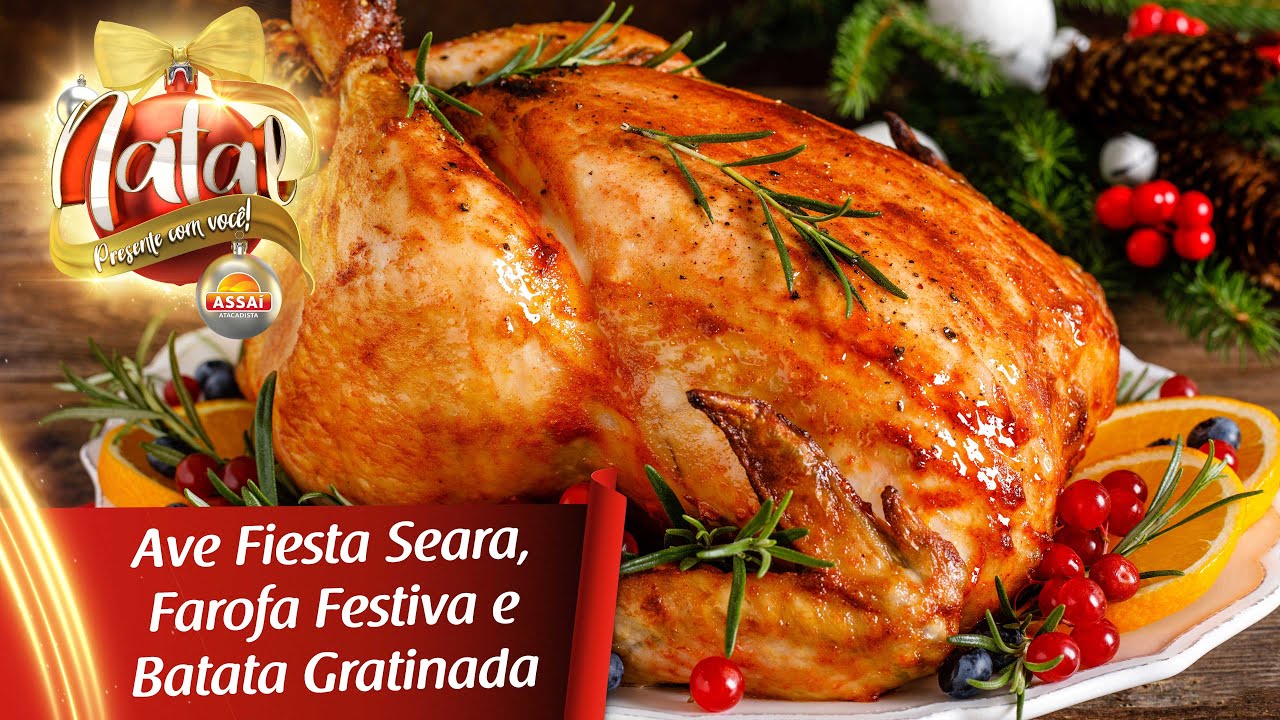 Receita de Ave Fiesta, Farofa Festiva e Batata Gratinada com Dona ...