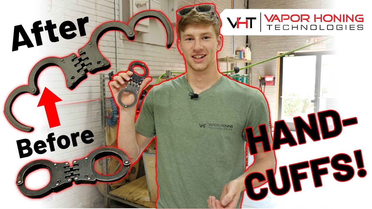 How To Prep For Cerakote: Police Handcuff Restoration - YouTube