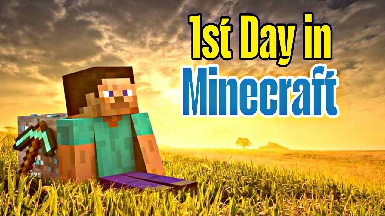 1st Day in Minecraft World 🌎 | Ye kya mil gya 🤔| anderman se meeting 😭 ...