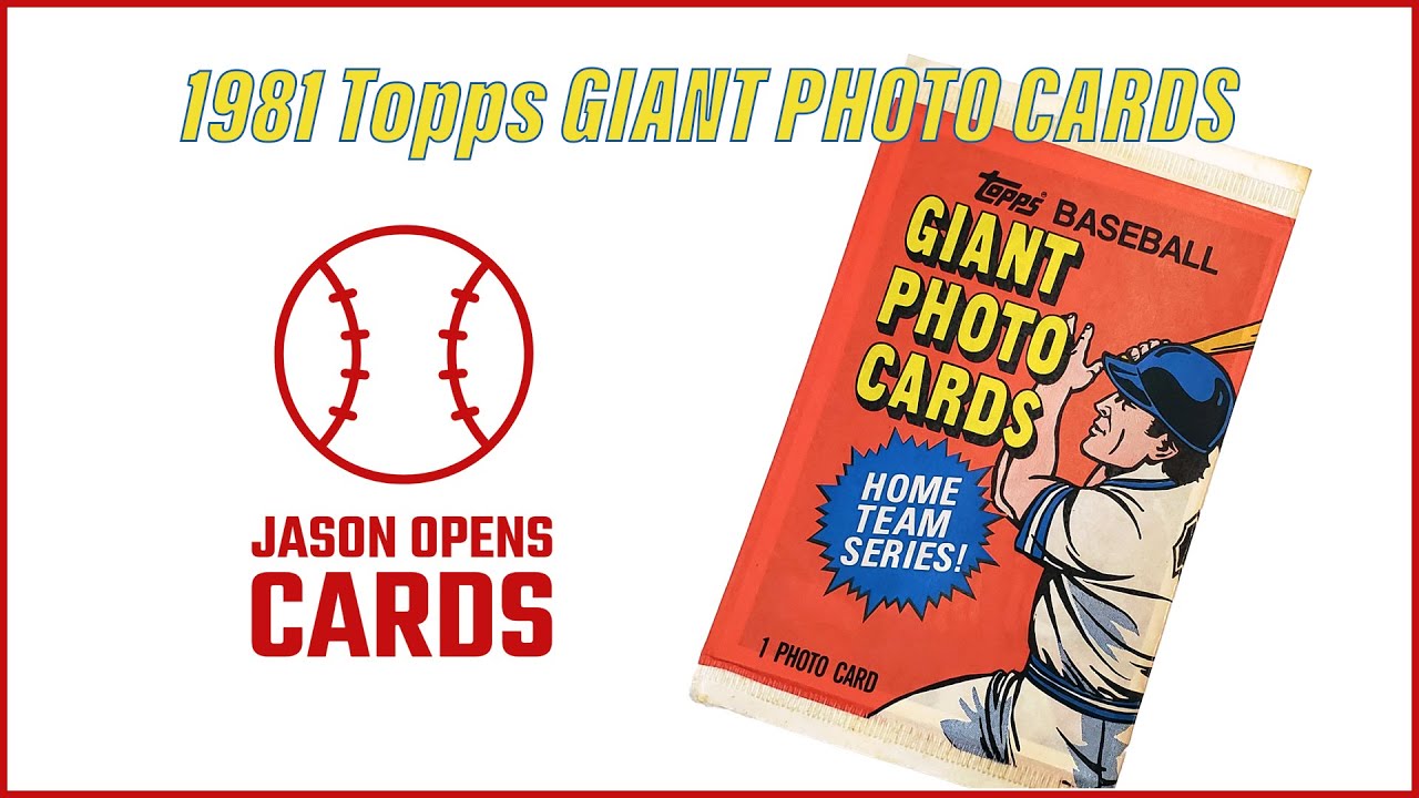 1981 Topps Baseball Giant Photo Card Pack Opening! #jasonopenscards ...