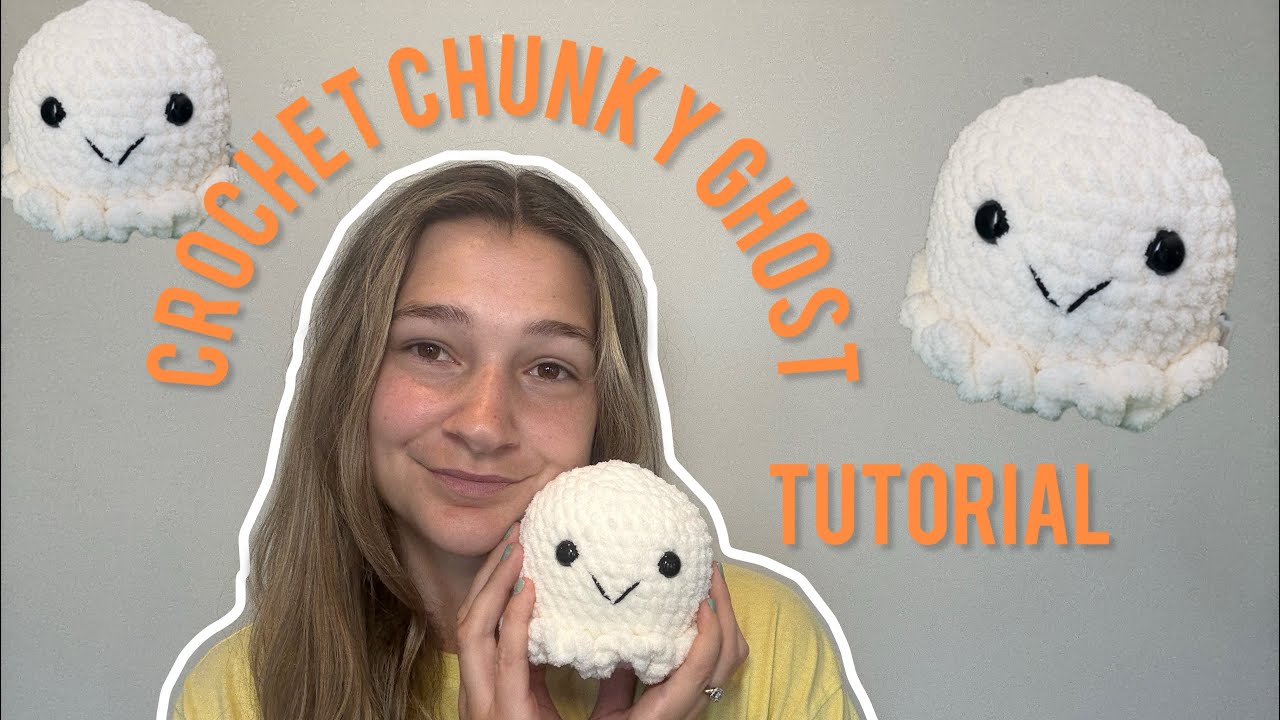 Easy Chunky Crochet Ghost Tutorial - YouTube