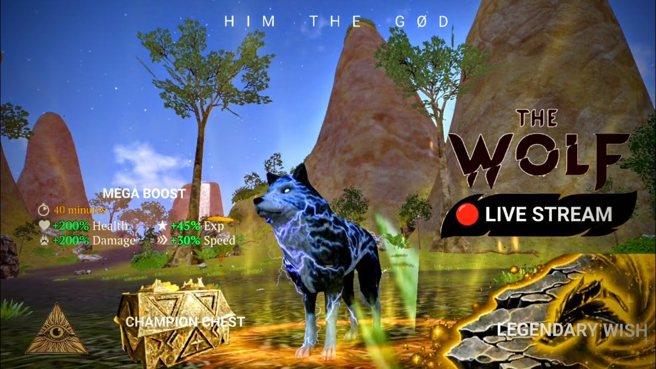 🔴 LIVE | LEGENDARY WISH, CHAMPION CHEST, MEGA BOOST | THE WOLF ONLINE ...