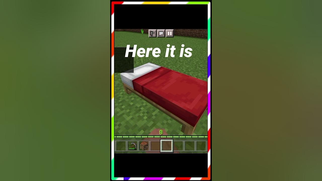 Red bed in 20 seconds | how to make red bed in minecraft | #shorts # ...