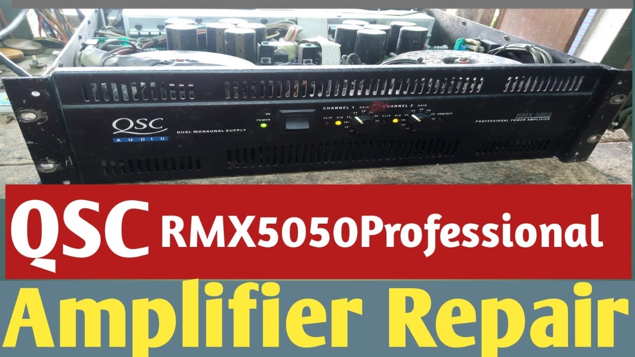 QSC RMX5050 Professional Amplifier Repair channel 1 volume control ...