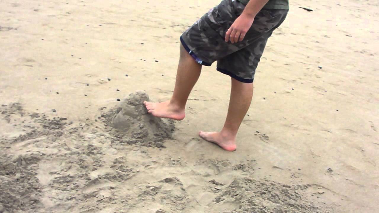 Destroy The Sand castle. - YouTube