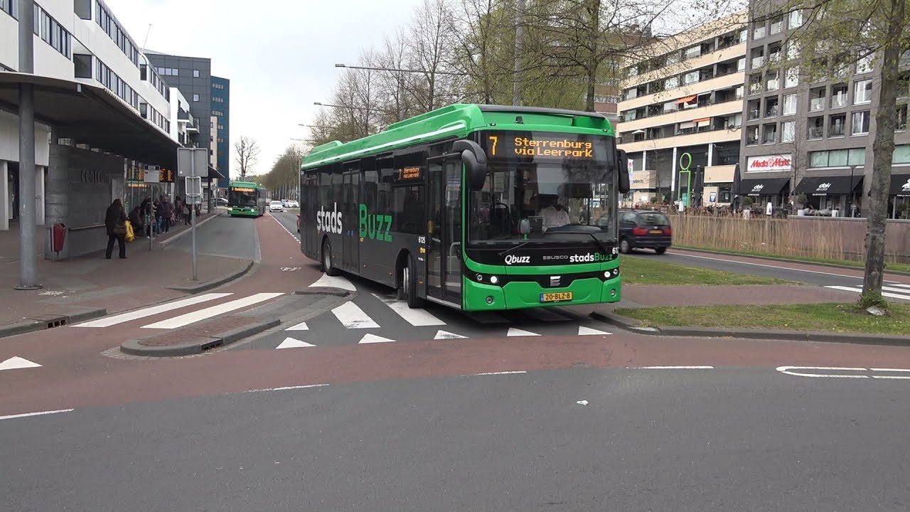 Qbuzz EBUSCO 2.2 Elektrische stadsbussen in Dordrecht - YouTube