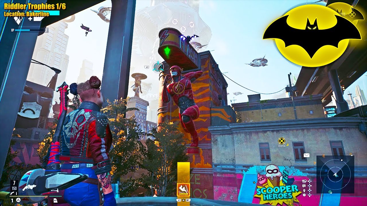 All Riddler Trophies in Bakerline Location - Suicide Squad Kill the ...