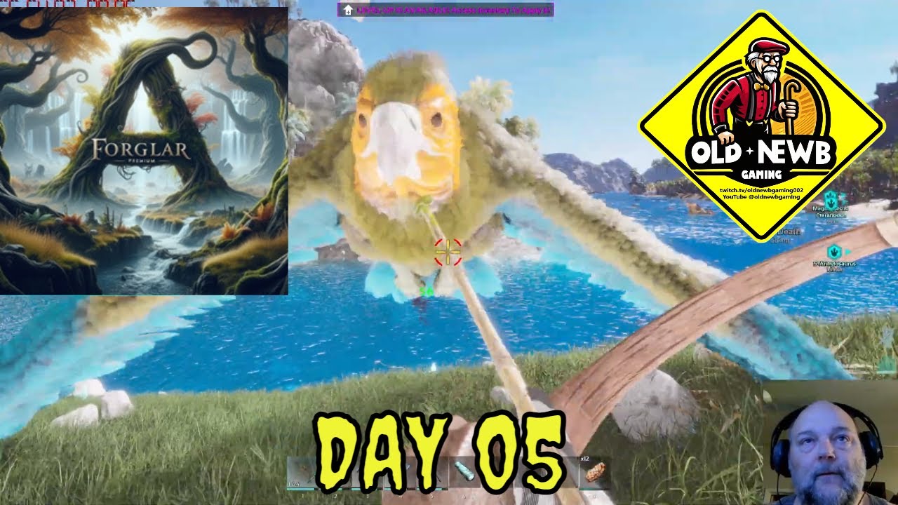 100 Days of ARK: Survival Ascended -- Forglar Map. Day 05 With NPC's ...