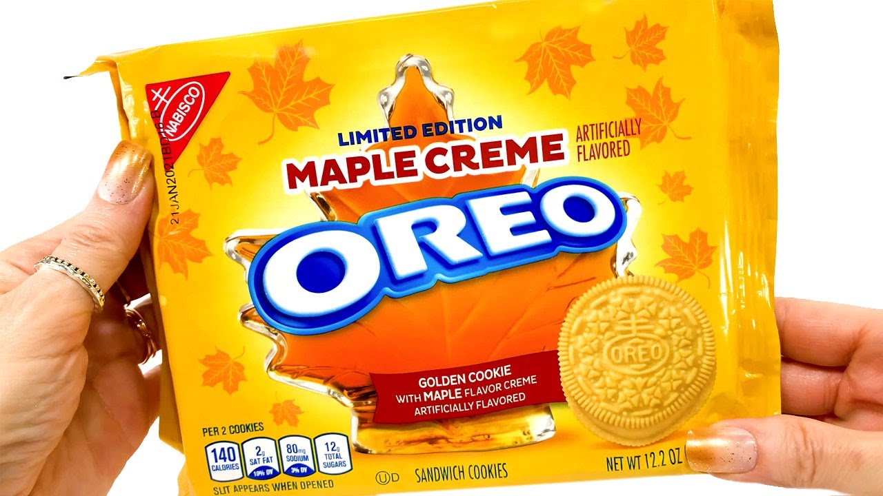 MAPLE Creme OREOS - Limited Edition-Unwrapping - YouTube