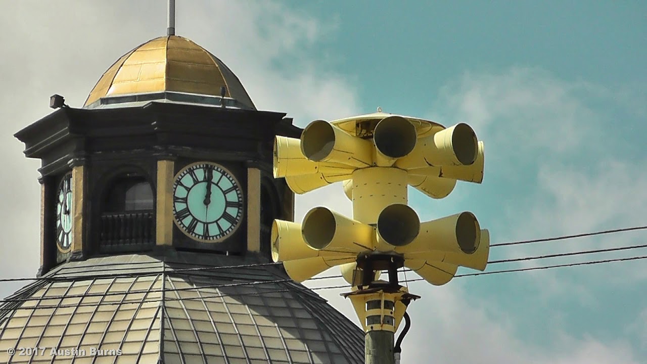 Lebanon, IN Sentry 20V2T Siren Test - 8/18/17 - YouTube