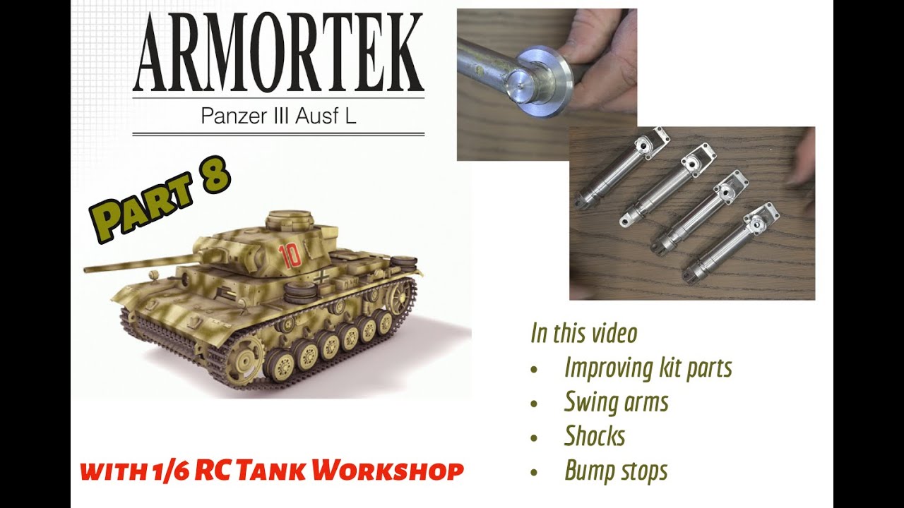 Armortek 1/6 scale Panzer III, Working on suspension and shocks for a ...