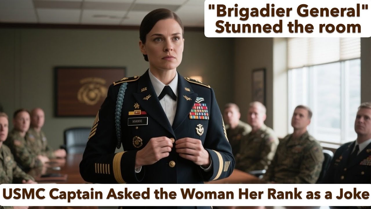 USMC Captain Asked the Woman Her Rank as a Joke — Until "Brigadier ...
