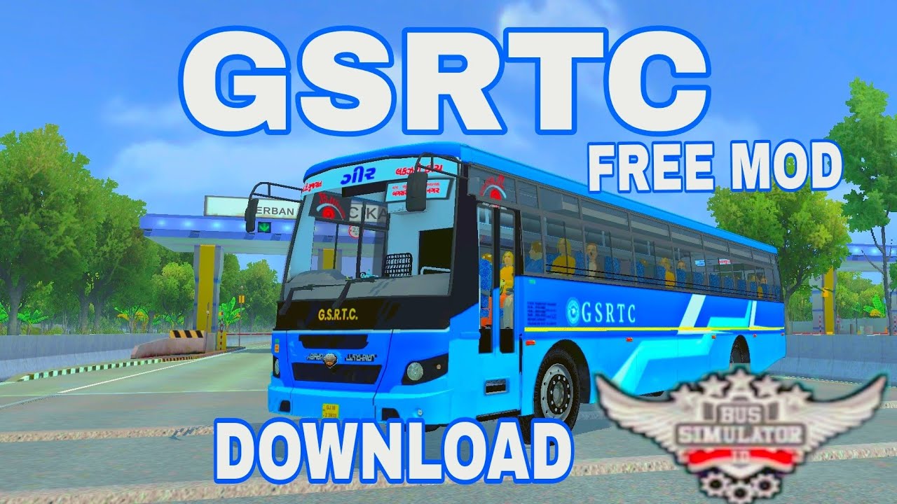 // GSRTC BUS LIVERY BUS BUS IN INDIAN MOD // ||BUS SIMULATOR INDONESIA ...