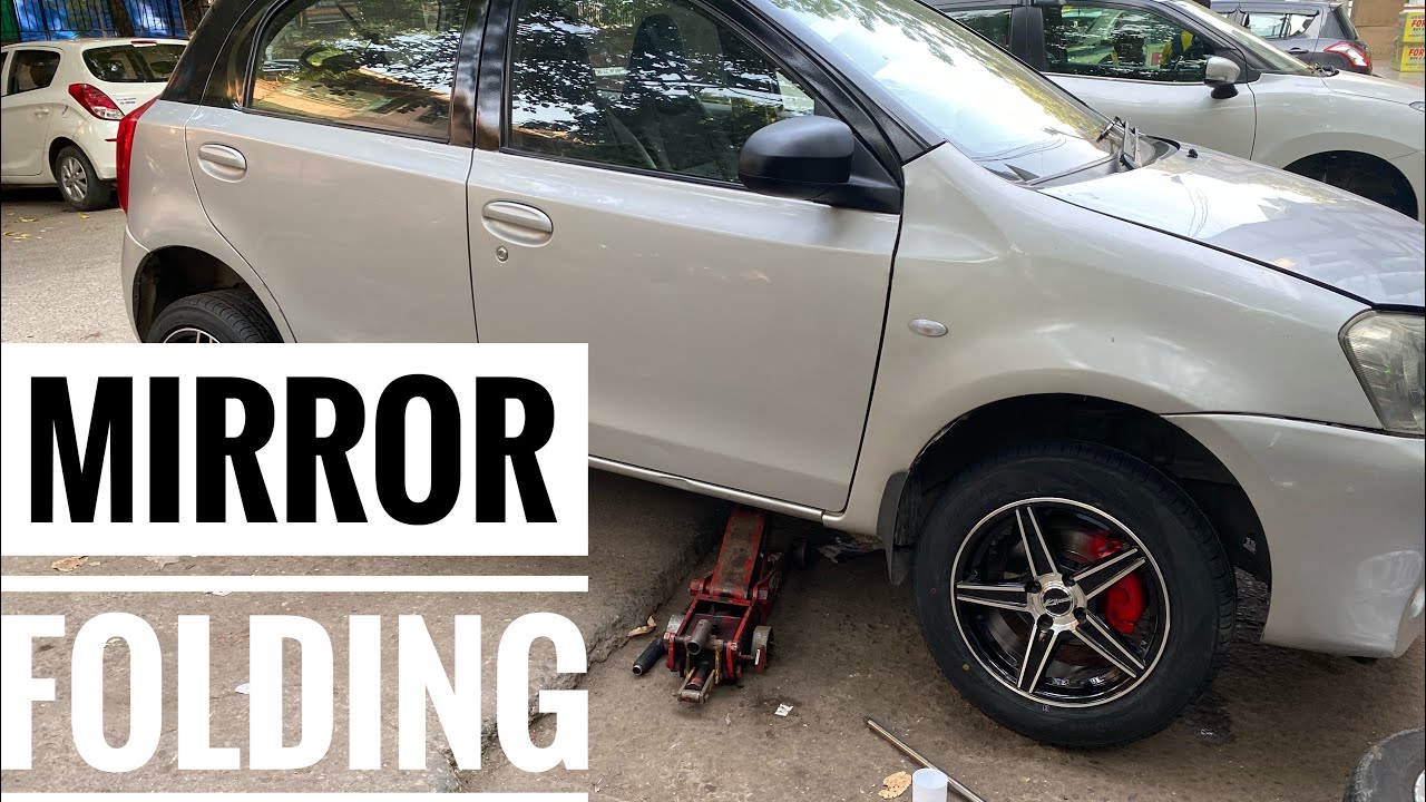 Toyota liva modified part-2 Mirror folding automatic - YouTube