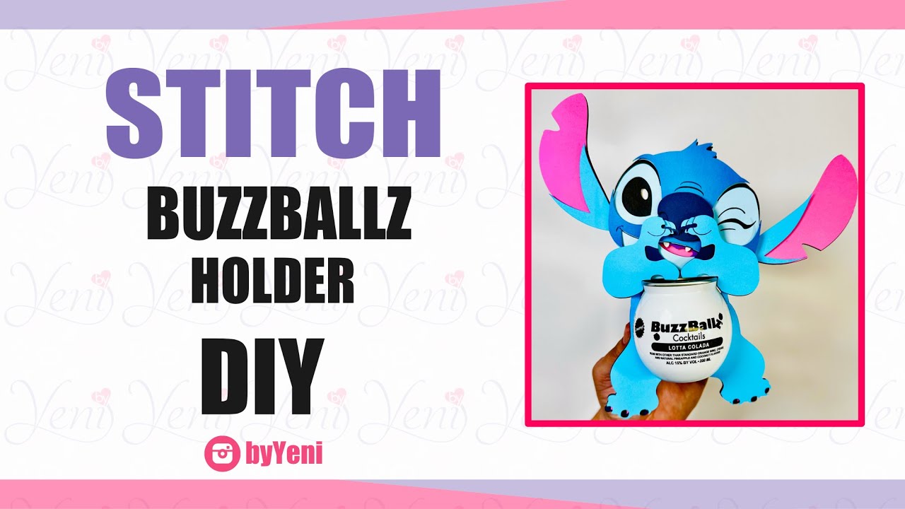 Stitch Buzzballz holder - byYeni - YouTube