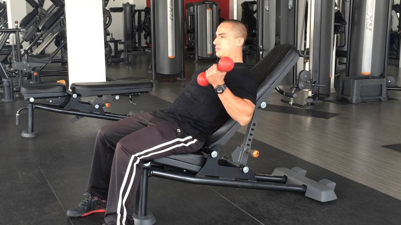 Rosca alternada ( banco 45º ) - YouTube