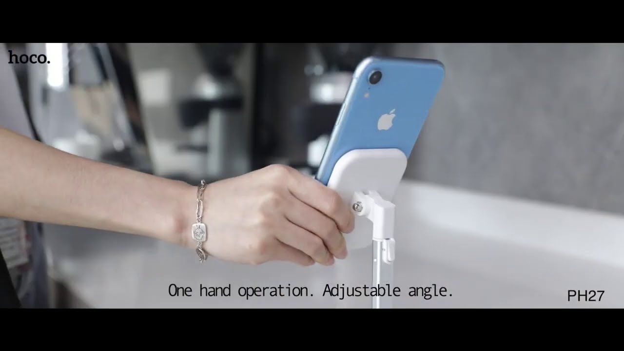 hoco ph27 stable telescopic desktop stand clip - YouTube