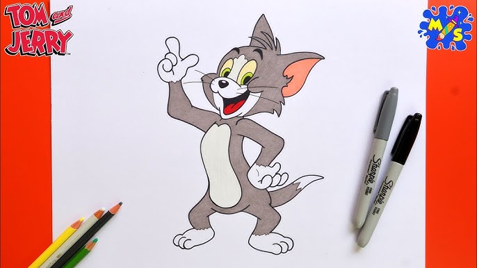 How To Draw Cartoon Characters Tom And Jerry Step By Step
