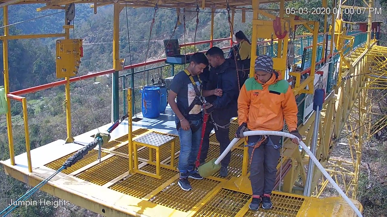 Bungee jumping #jumpin_heights_Rishikesh - YouTube