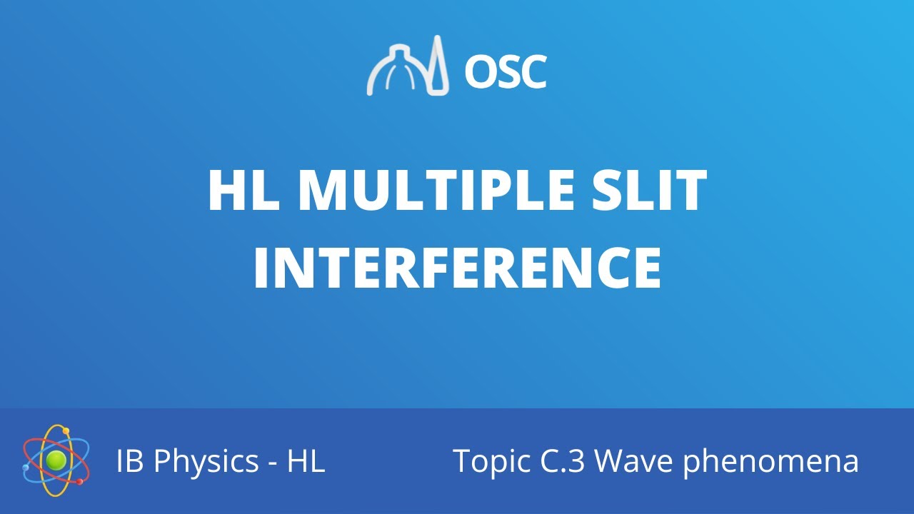 HL Multiple slit interference [IB Physics HL] - YouTube